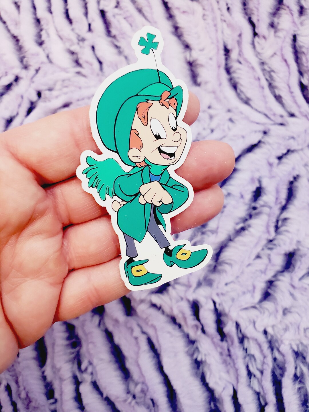 Cute Leprechaun Matte Vinyl Sticker - Etsy