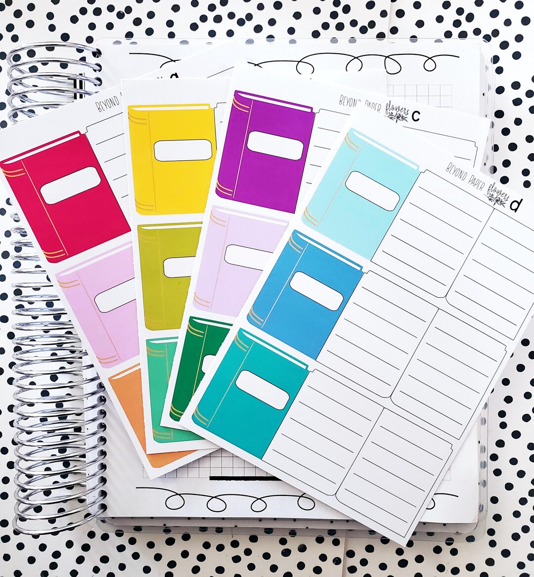 My Favorite Palette Book Foldable Stickers - Etsy