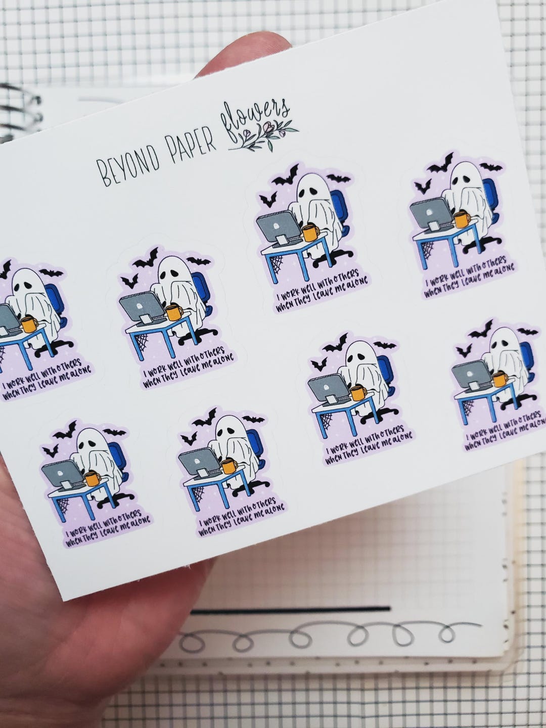 Work Well With Others When Left Alone Deco Stickers - Etsy