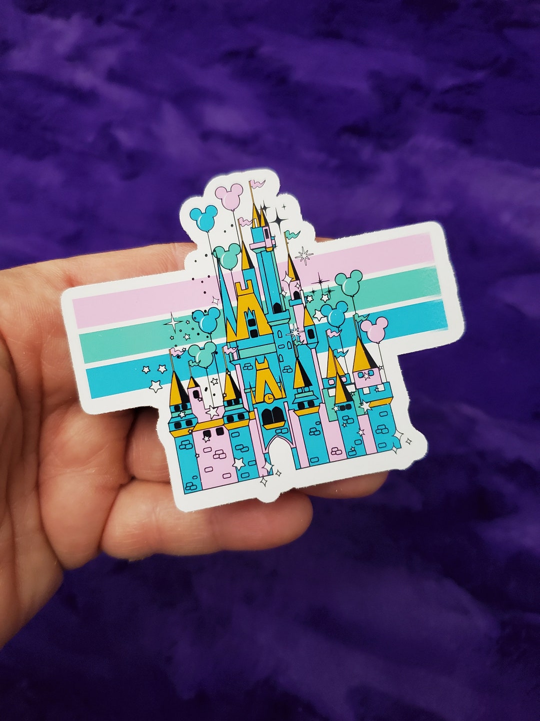 80s Magical Castle Vinyl Sticker Die Cut - Etsy