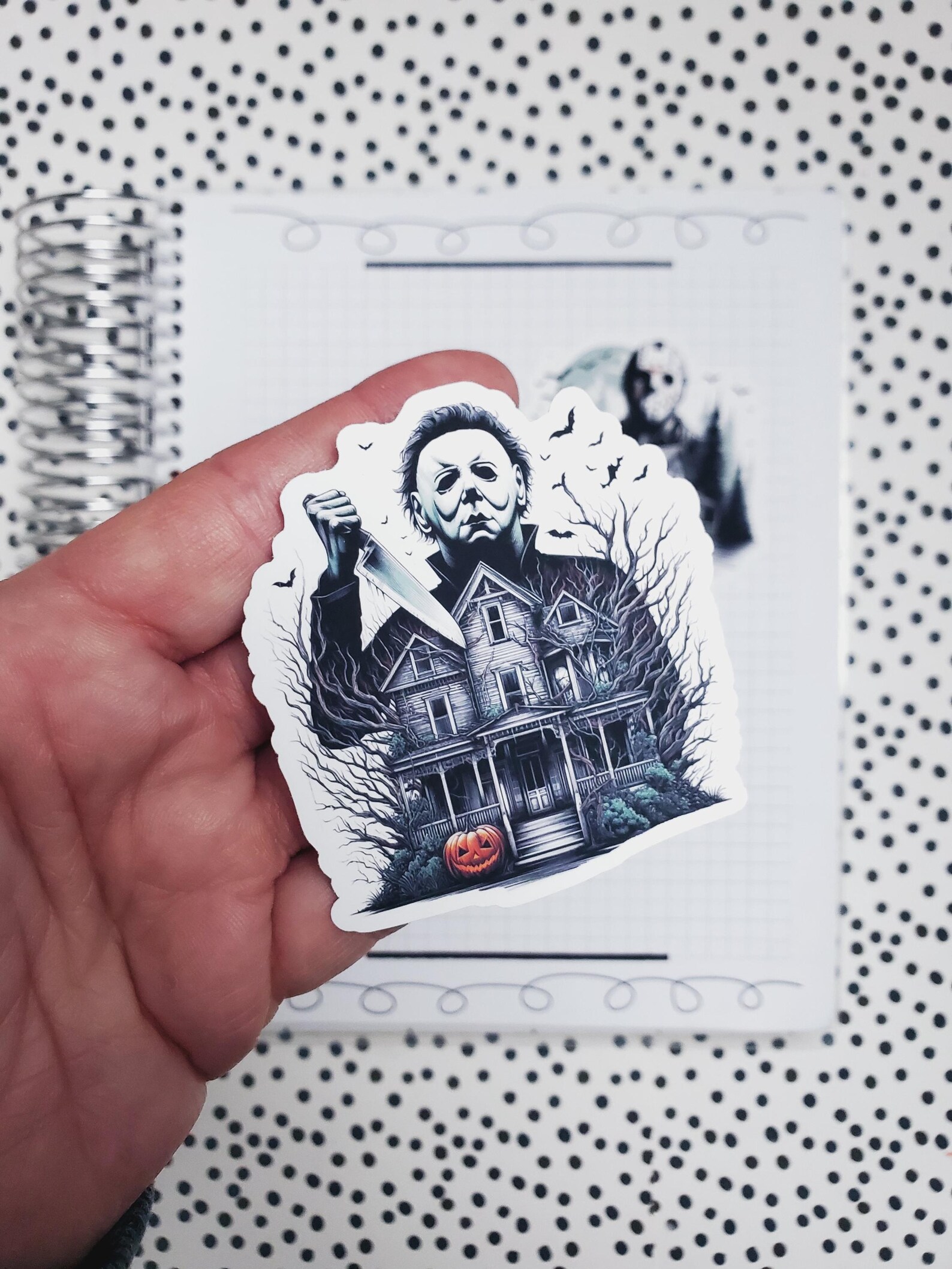 Creepy Horror Villain Vinyl Sticker Die Cut - Etsy