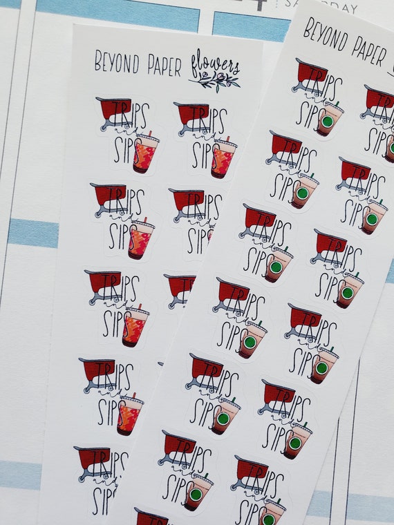 Sips and Trips Stickers - Etsy