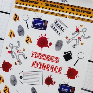 Crime Scene Deco Stickers - Etsy