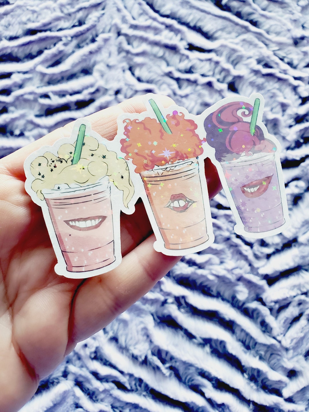 Sandersons Frappe Sparkly Sticker Die Cut - Etsy