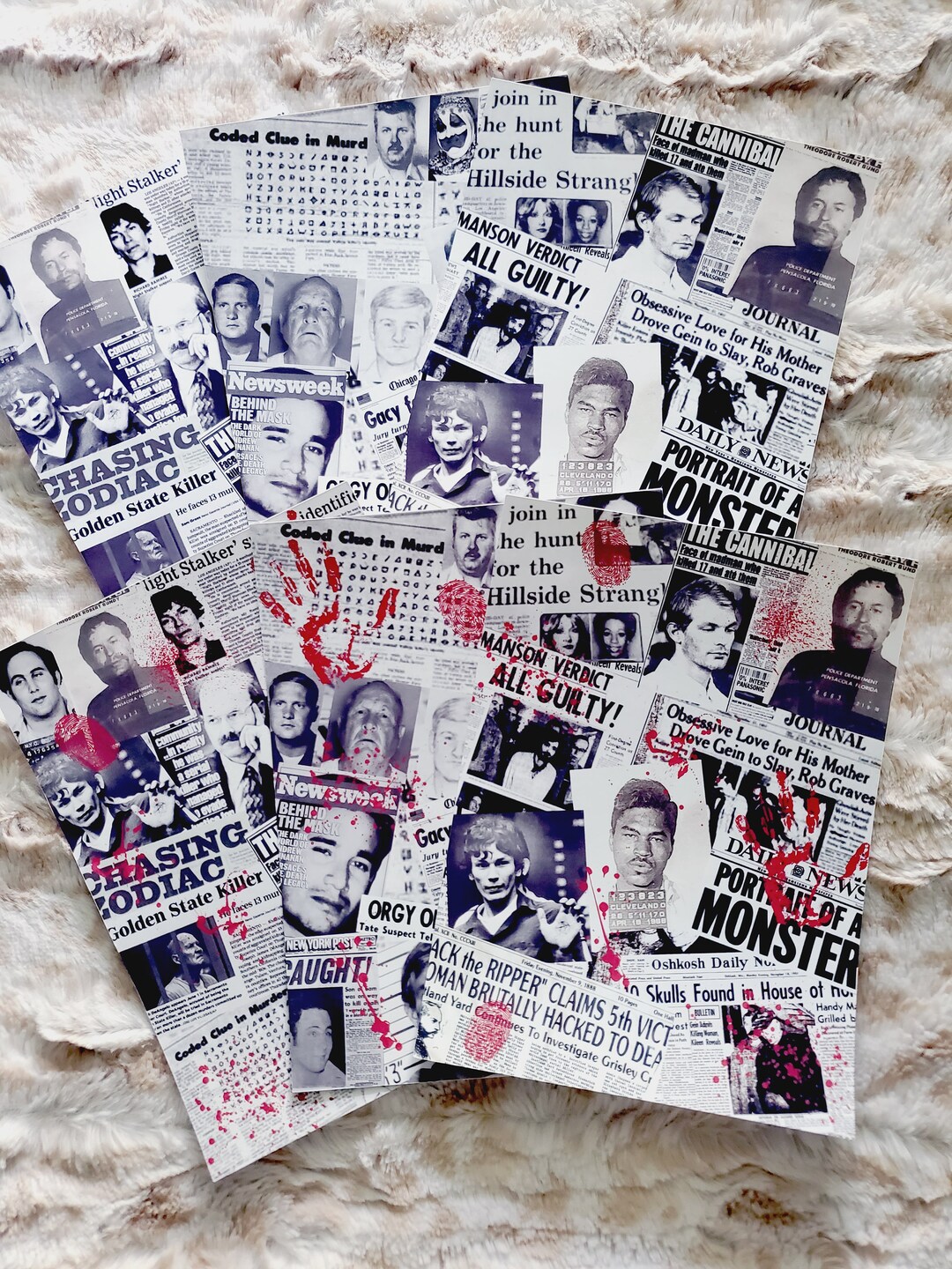 Large Magazine Clippings Sticker Sheets - Etsy