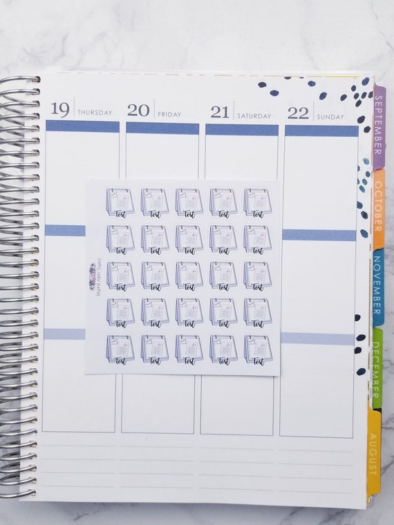 Cute Test Stickers | Etsy