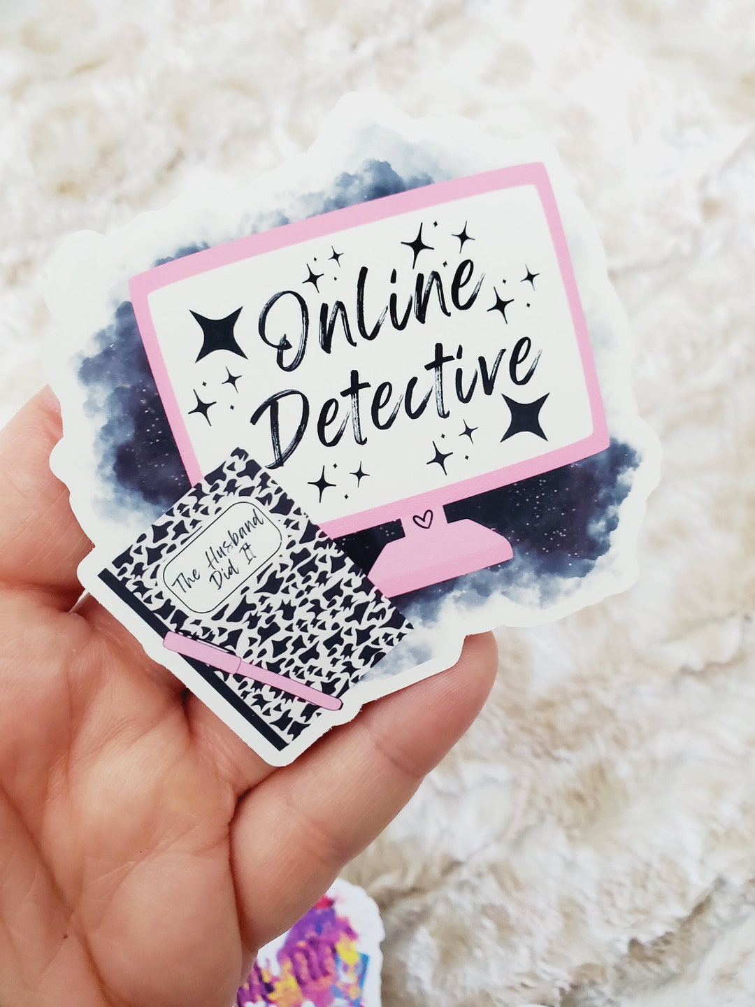 Online Detective Matte Vinyl Sticker - Etsy