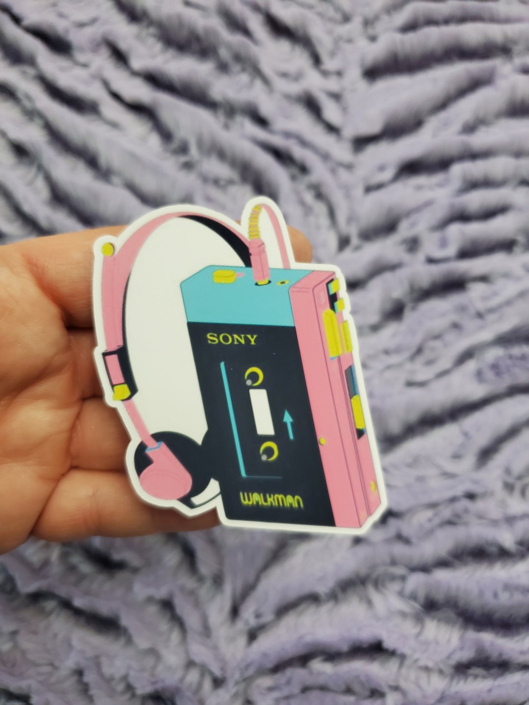 Pastel Walkman Vinyl Sticker Die Cut - Etsy