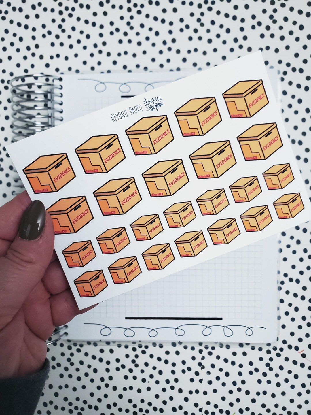 Evidence Box Deco Stickers - Etsy