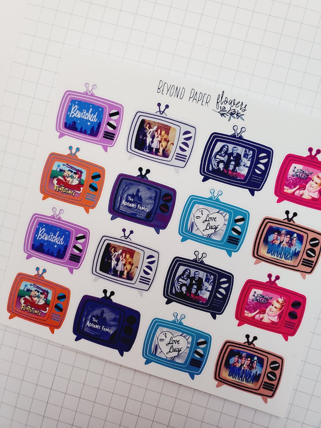 The Classics TV Deco Sticker Sheet - Etsy