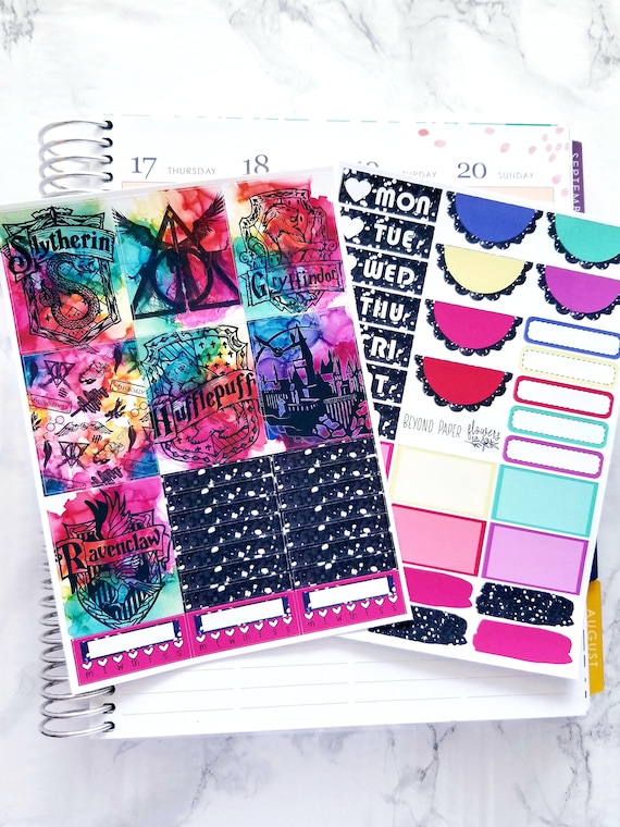 Watercolor Houses Weekly Kit - Etsy