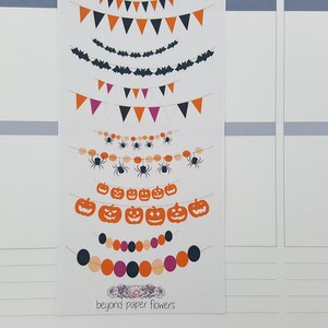 16 Halloween Bunting Banners for All Planners - Etsy