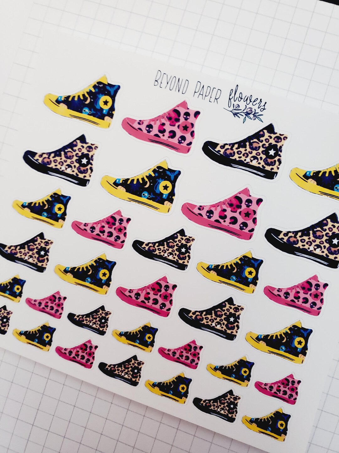 Funky Shoes Deco Sticker Sheet - Etsy