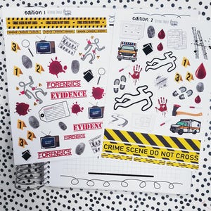 Crime Scene Deco Stickers - Etsy