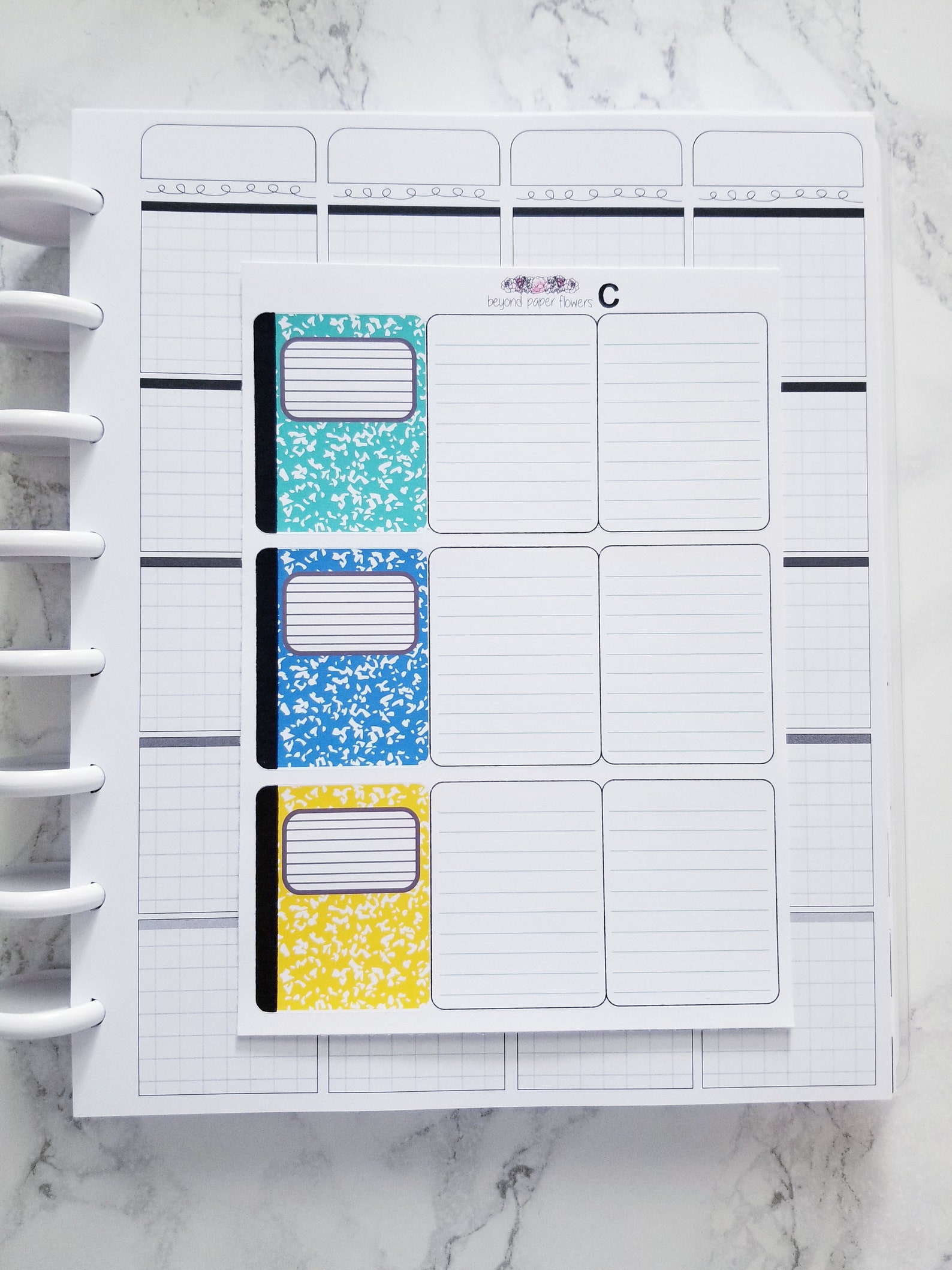 Bright Composition Foldable Stickers - Etsy