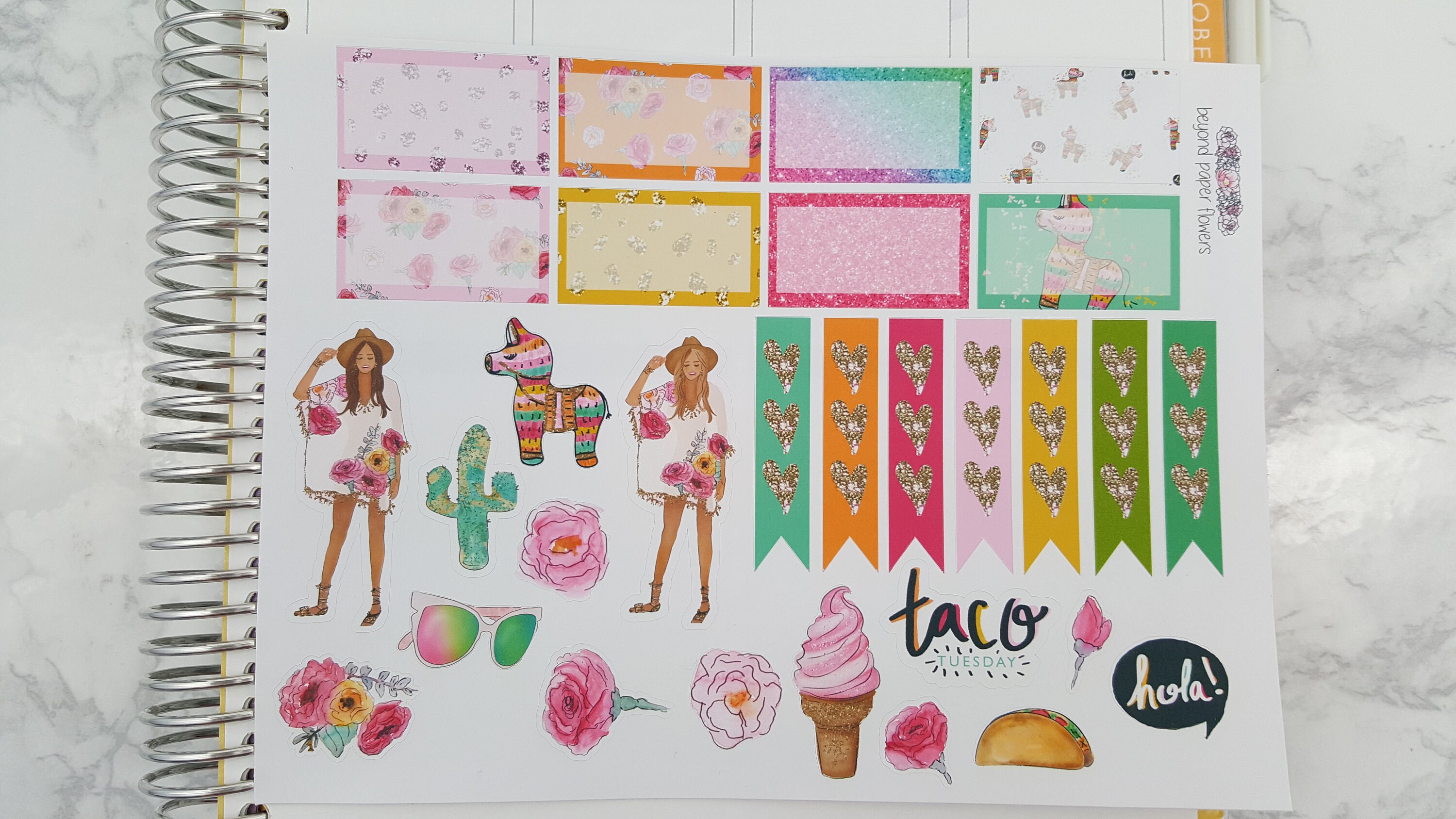 Fiesta Time Weekly Sticker Kit | Etsy