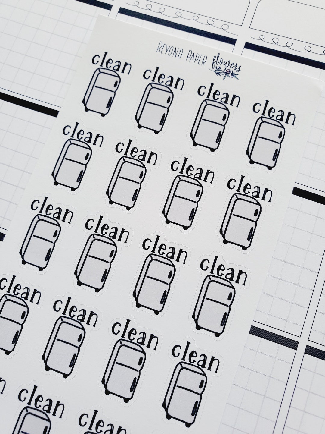 Clean Fridge Reminder Stickers - Etsy