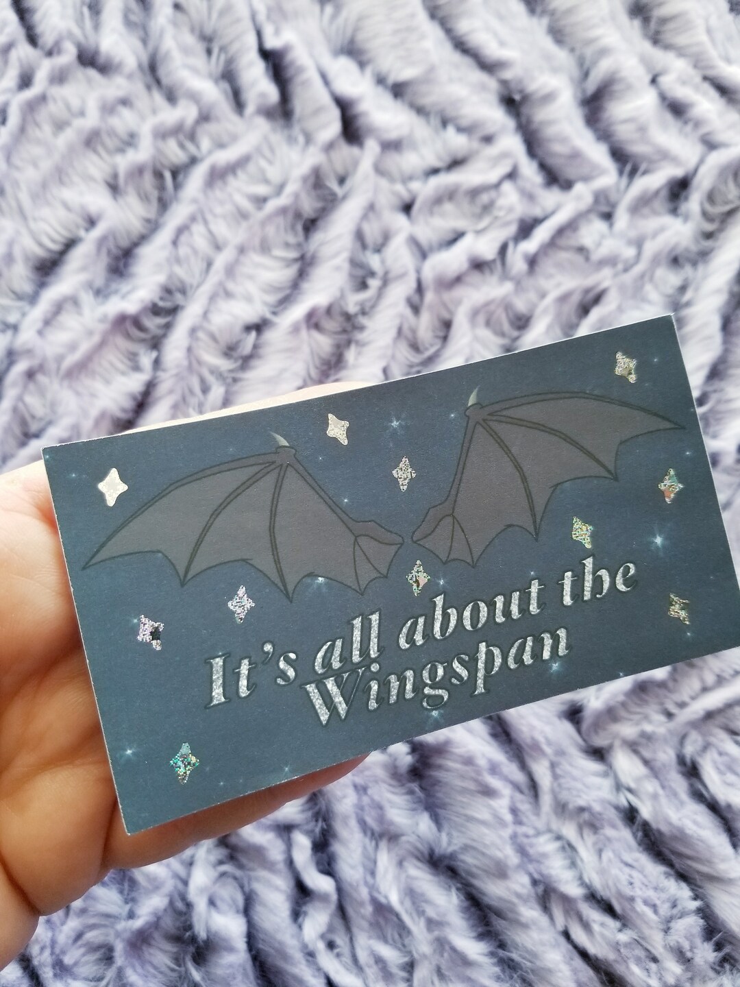 Wingspan Foiled Sticker Die Cut - Etsy