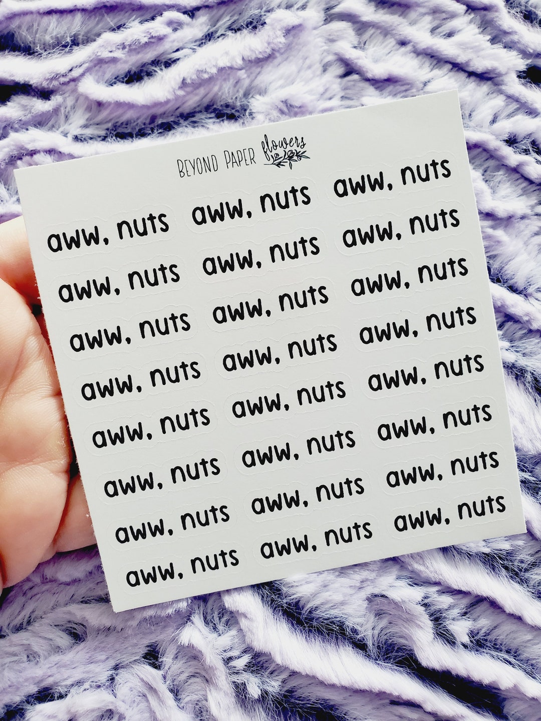 Aww Nuts Snark Sheet - Etsy