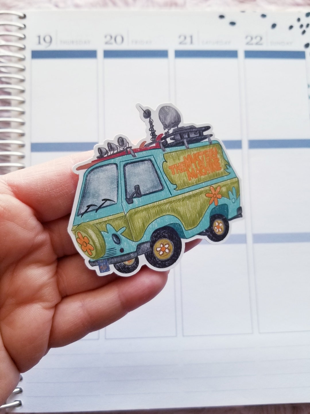 Mystery Machine Matte Vinyl Sticker Die Cut - Etsy