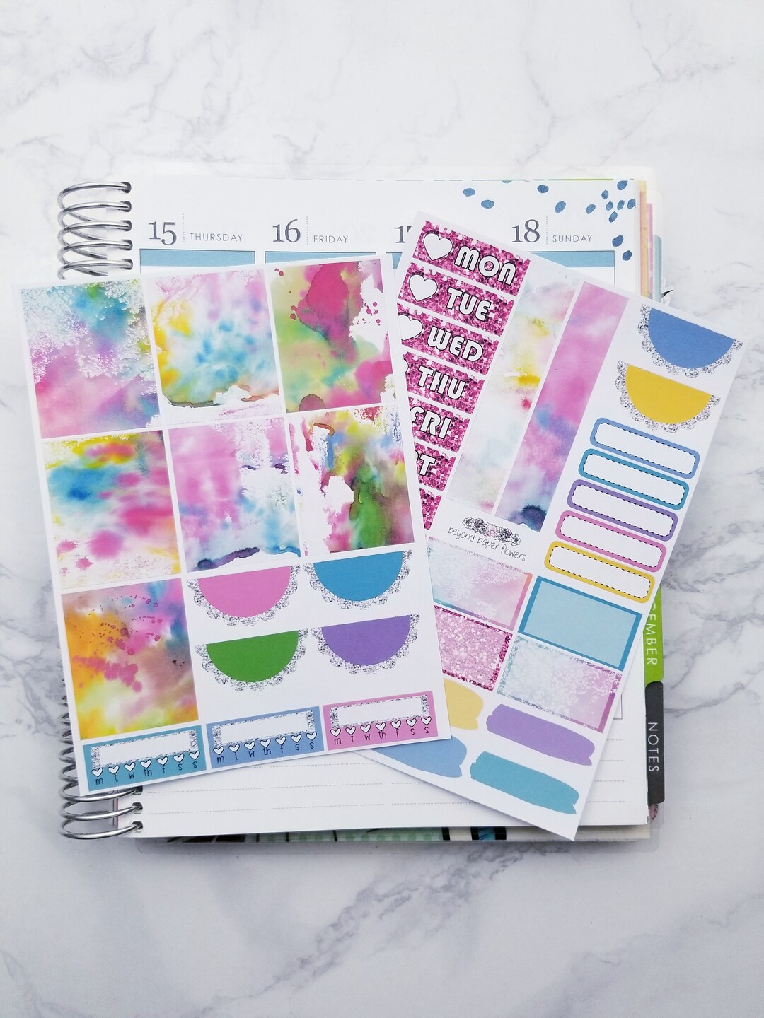 Watercolor Rush Weekly Kit - Etsy
