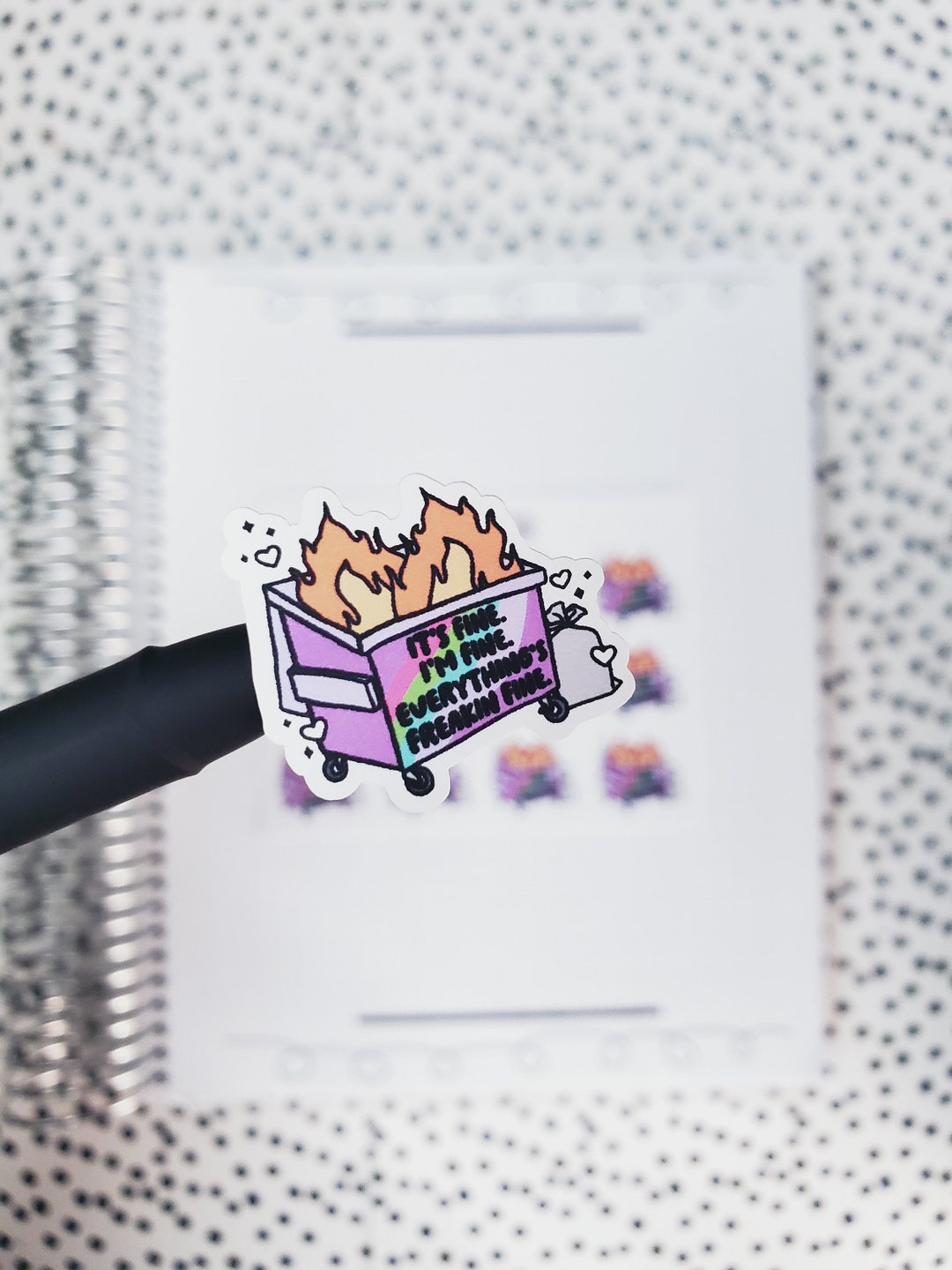 It's Fine It's Fine ... Deco Stickers - Etsy