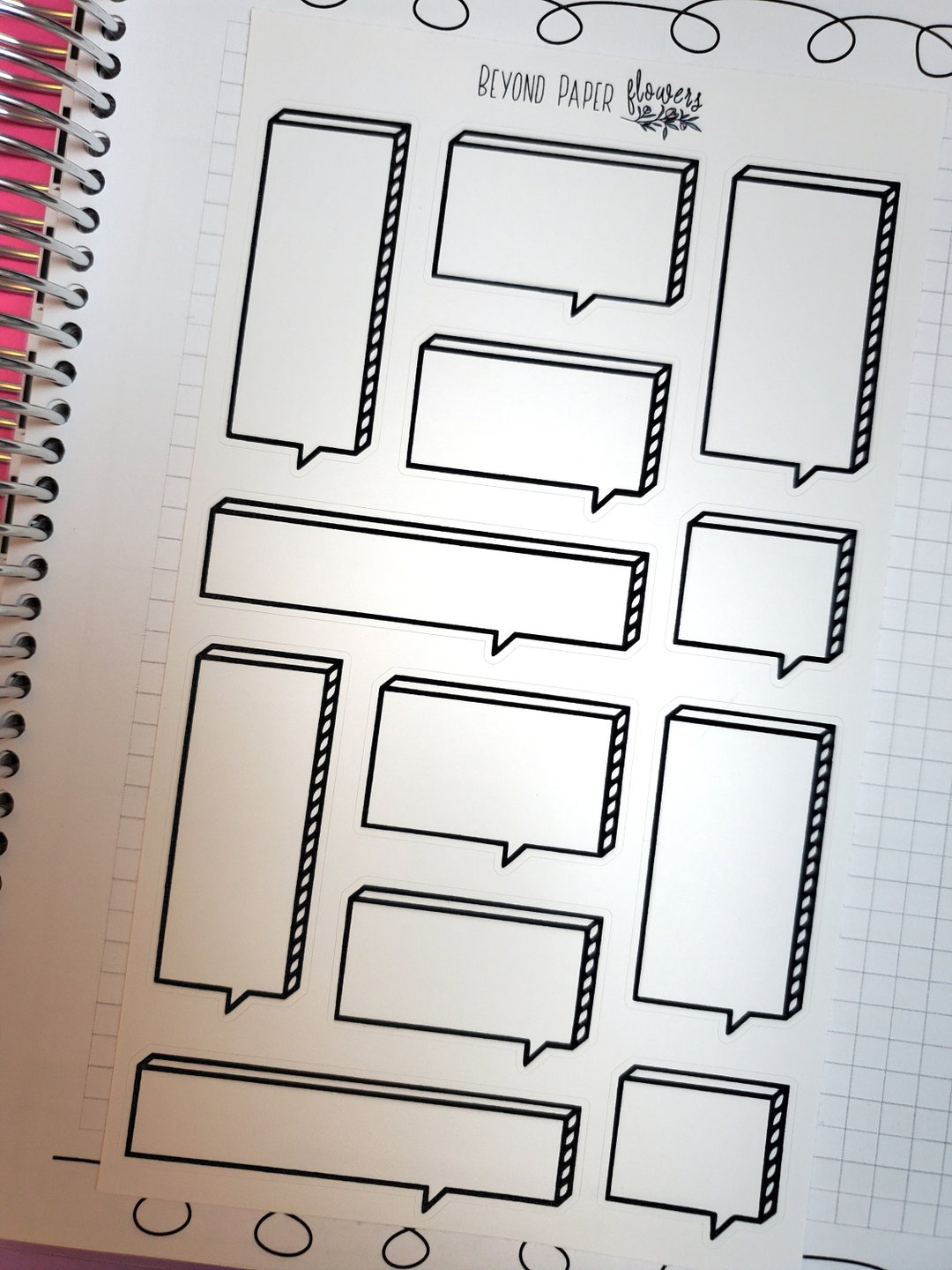 Mixed Blurb Box Deco Stickers - Etsy