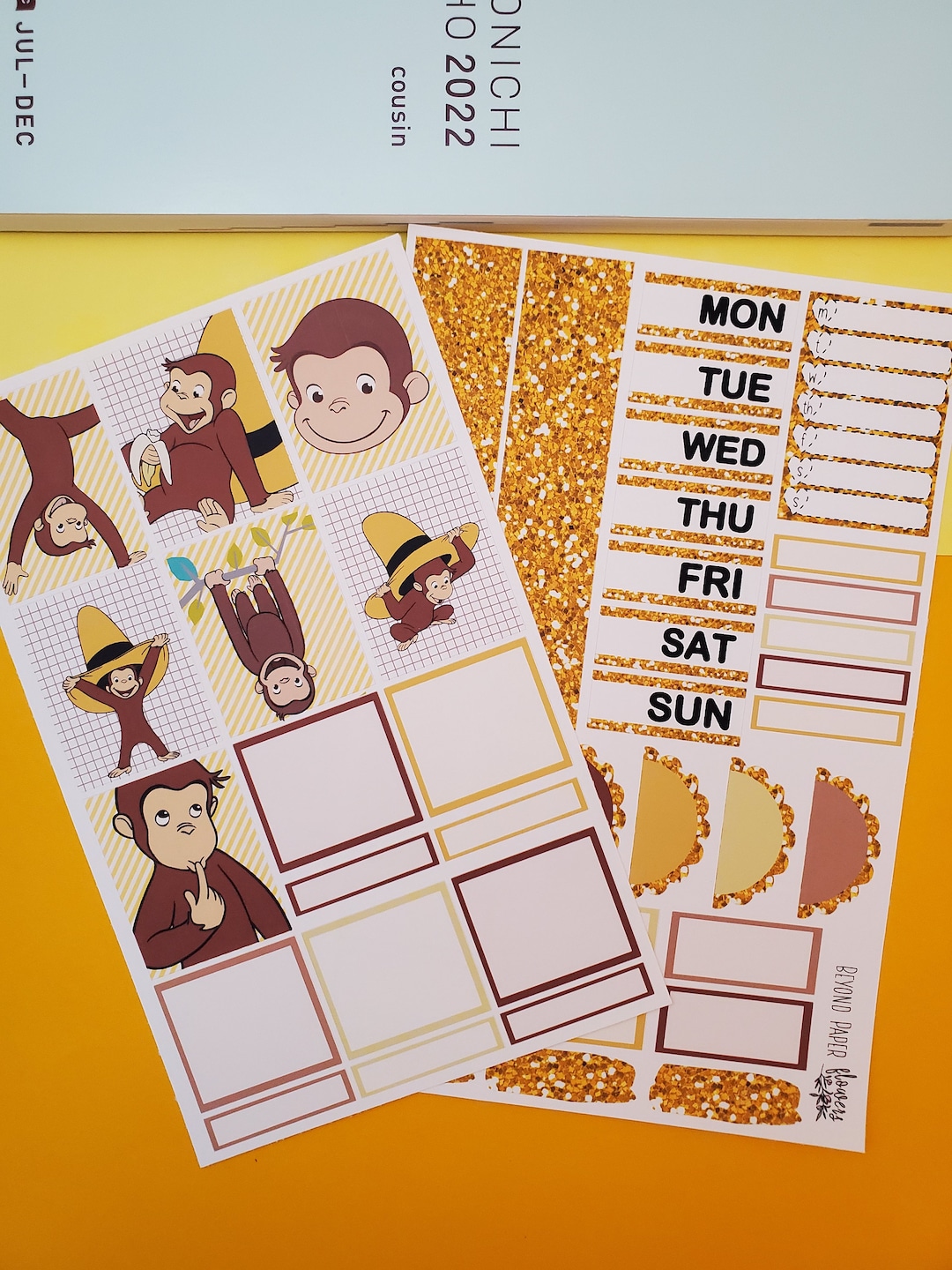 Hobonichi COUSIN Silly Monkey Weekly Kit - Etsy