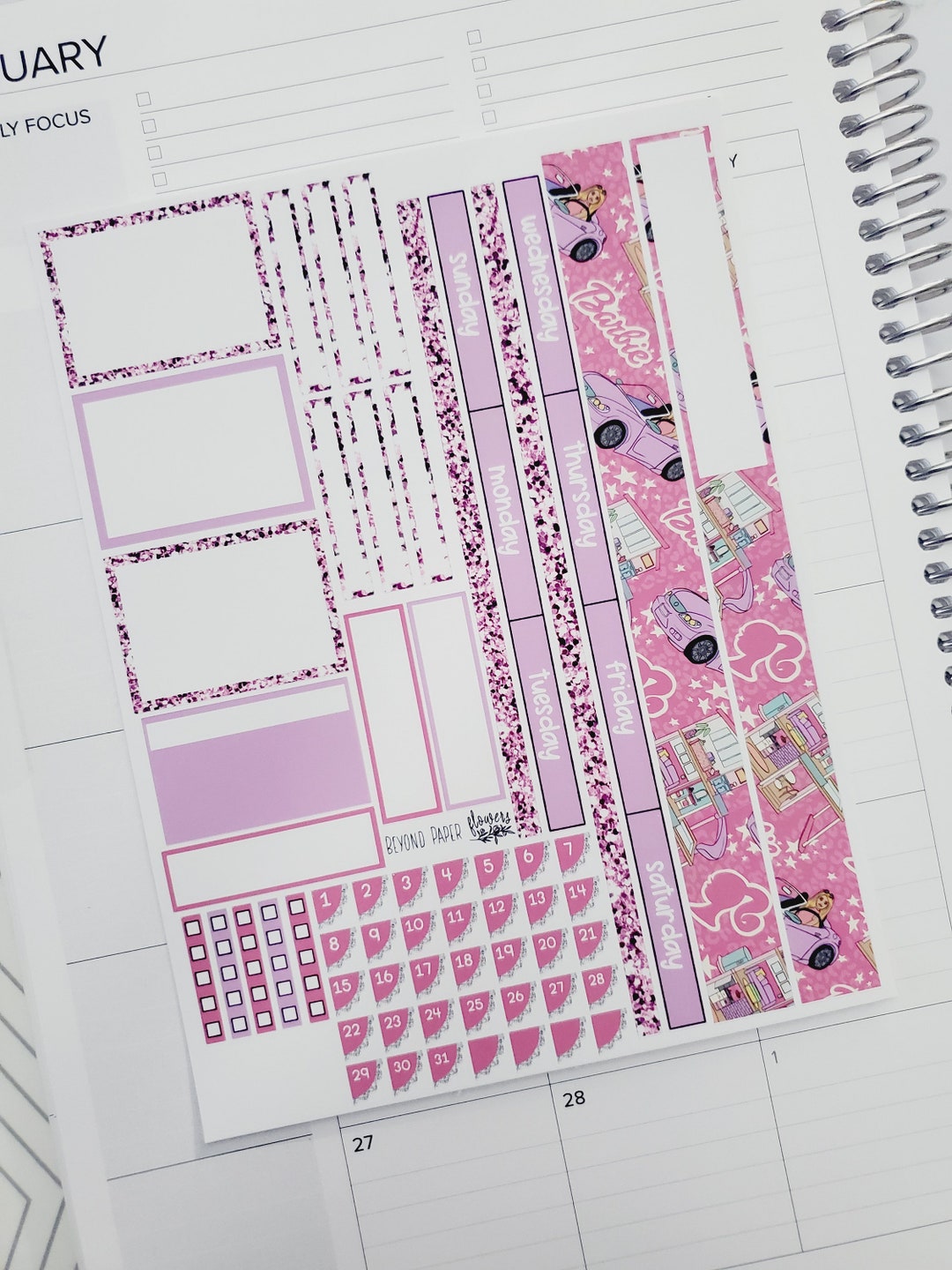 Amplify Planner B Girl Monthly Kit - Etsy