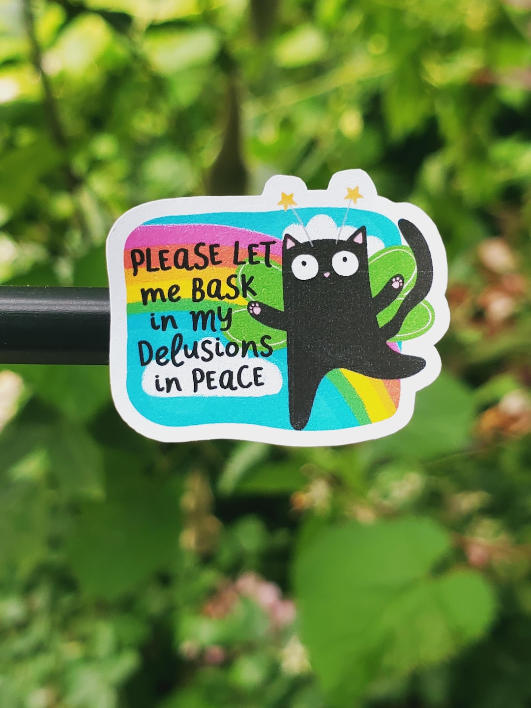 Bask in Delusions in Peace Deco Stickers - Etsy