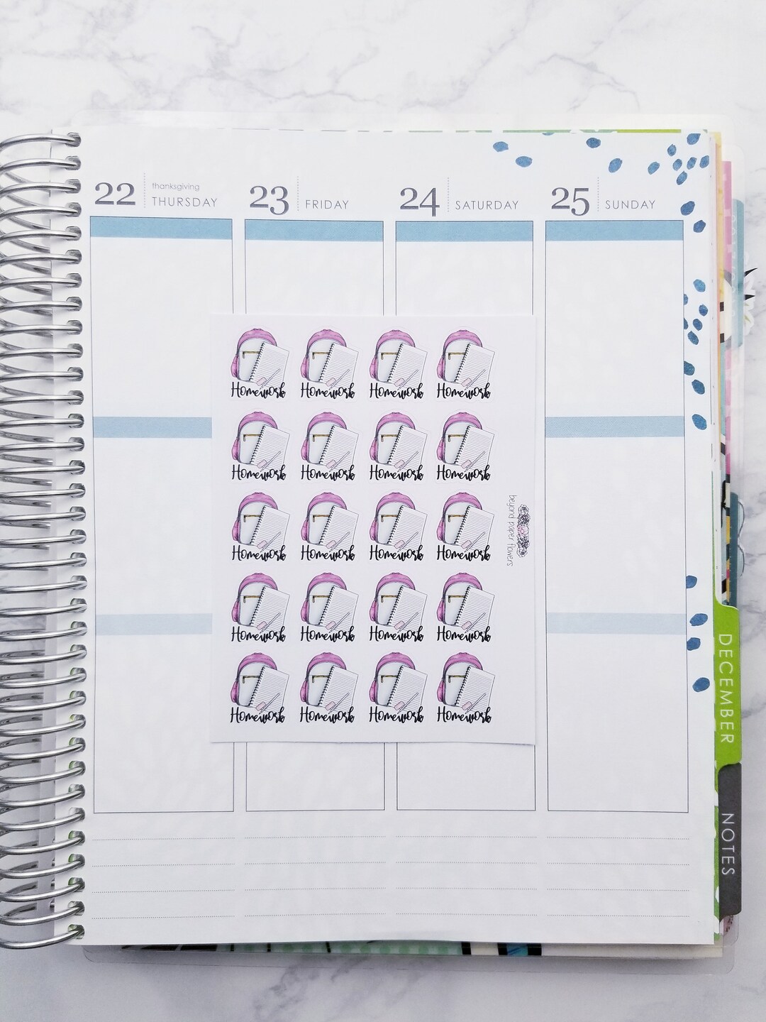 Cute Homework and Bookbag Stickers - Etsy