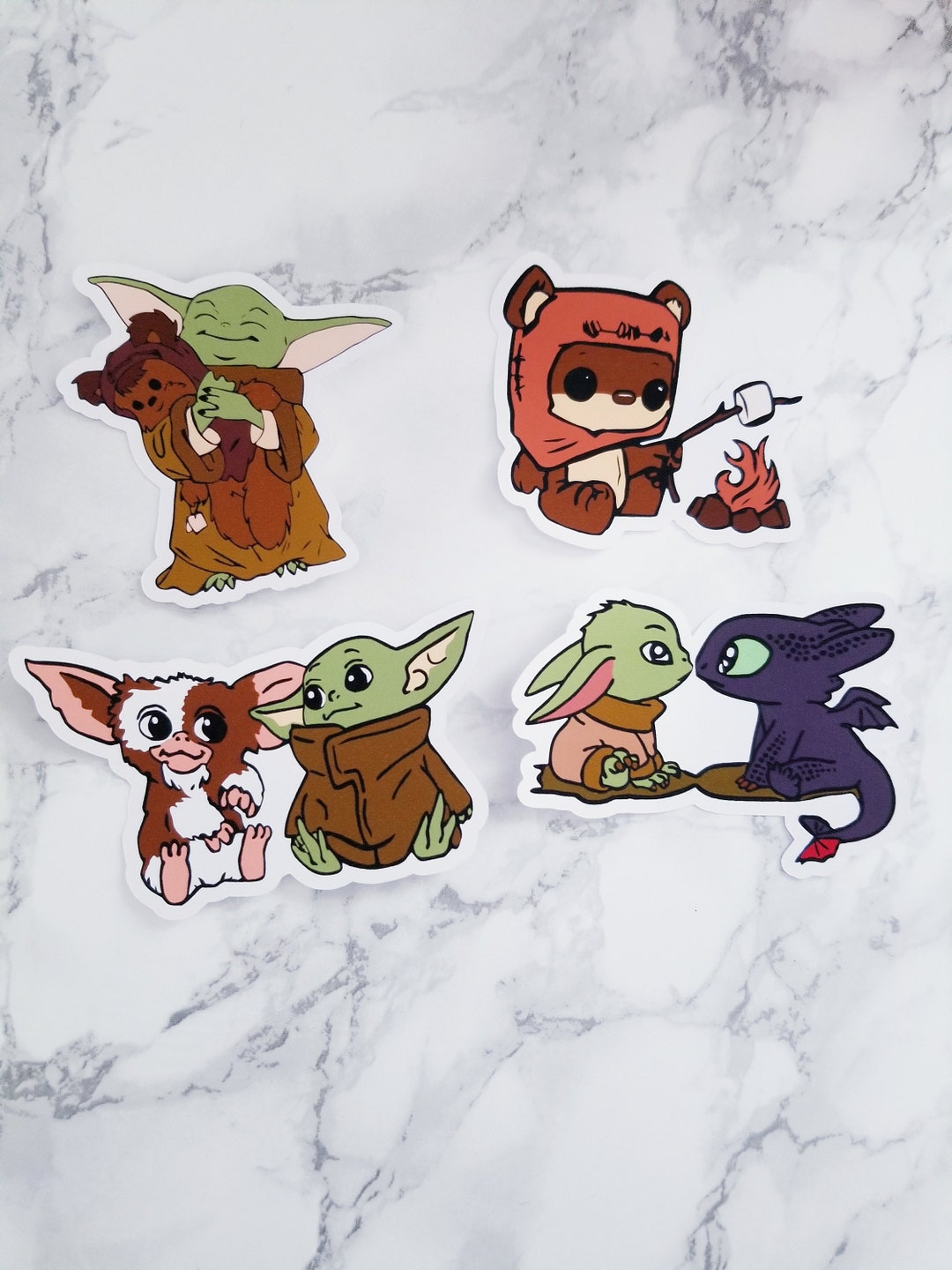 Cute Green Baby and Friends Sticker Die Cuts - Etsy