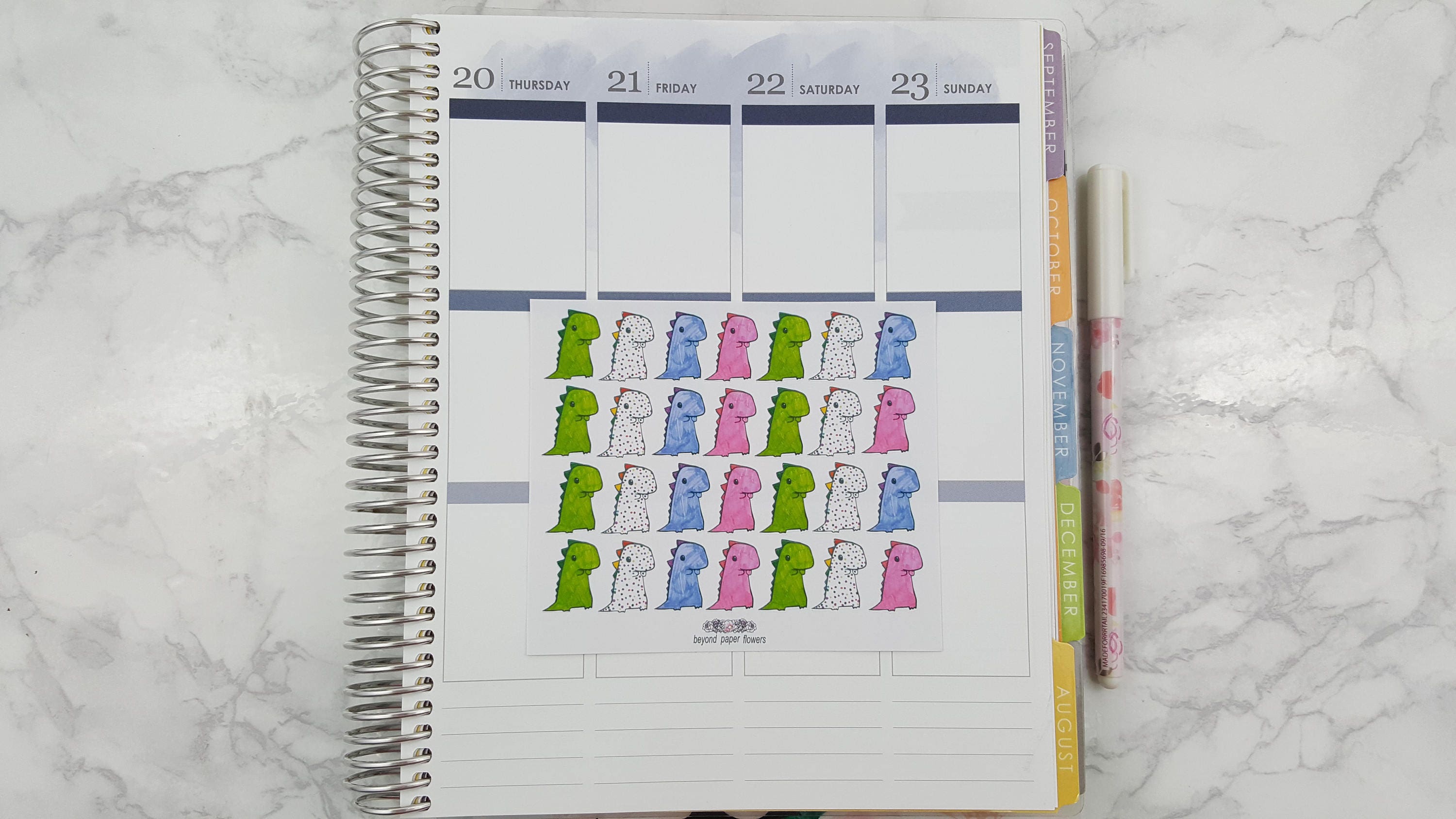 T-Rex / Dinosaur Doodle Stickers | Etsy