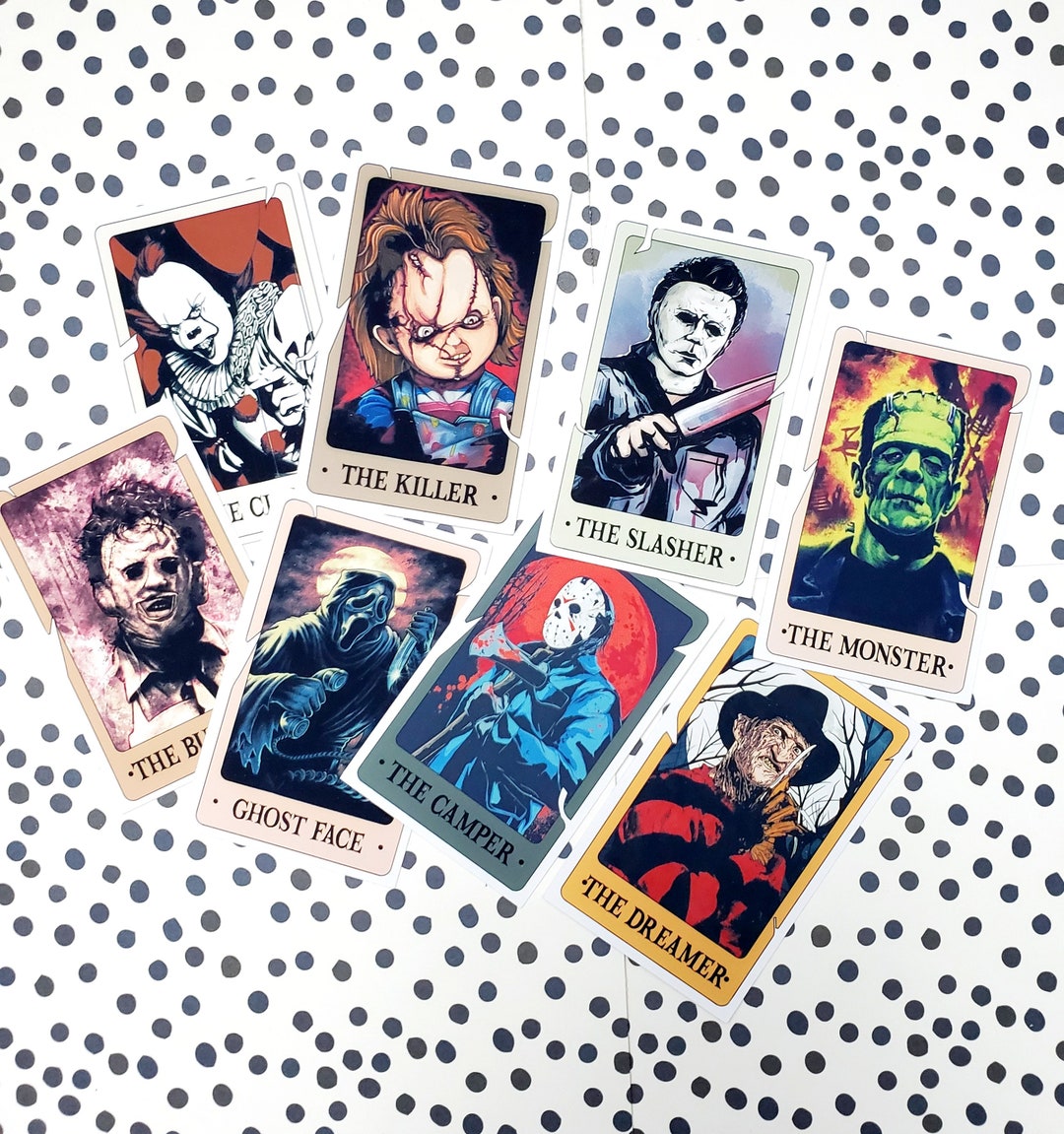 Horror Card Vinyl Sticker Die Cut - Etsy