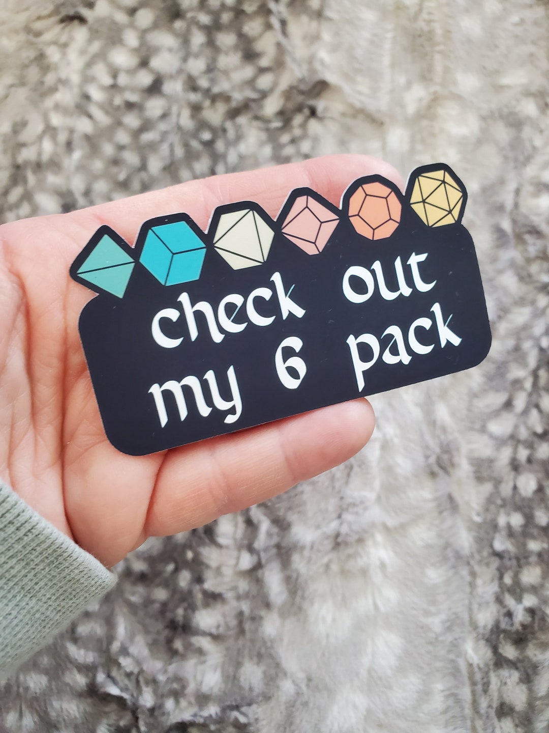 Six Pack Matte Vinyl Sticker - Etsy