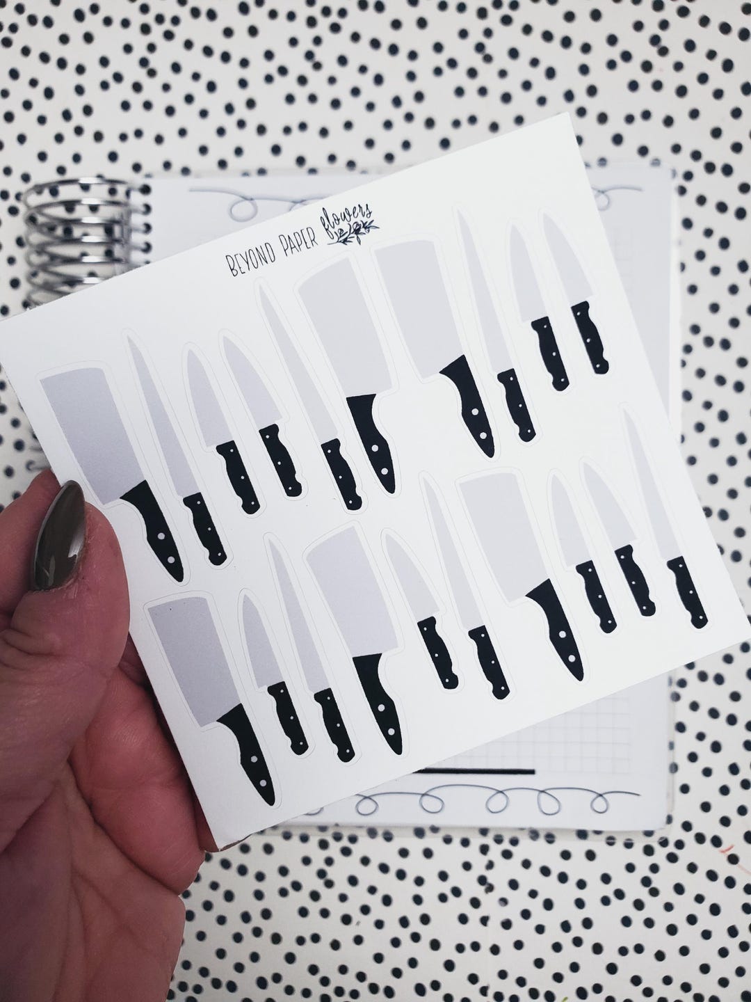 Assorted Knives Deco Stickers - Etsy