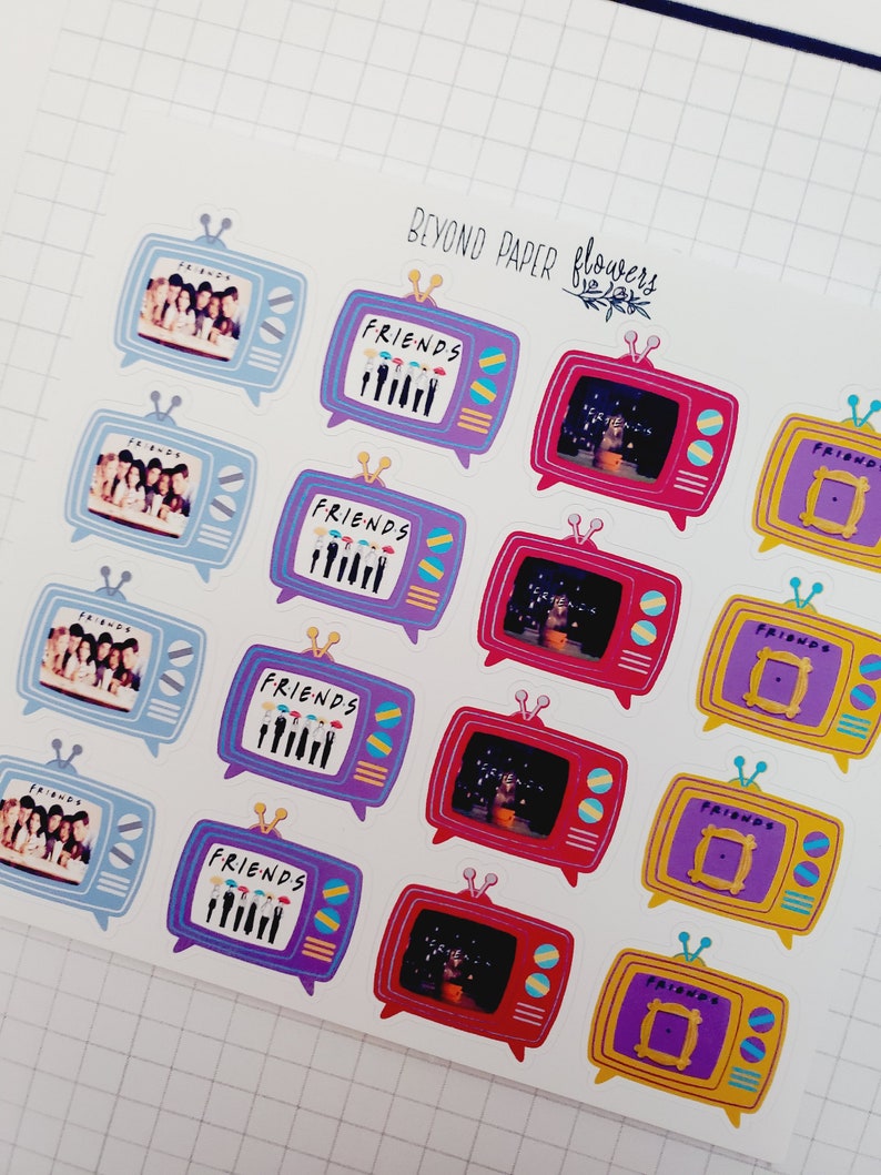 There for You TV Deco Sticker Sheet - Etsy