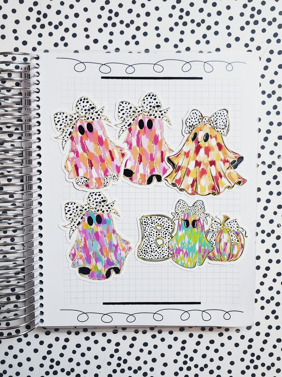 Artsy Ghosts Vinyl Sticker Die Cut - Etsy