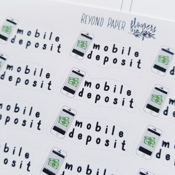 Deposit Stickers - Etsy