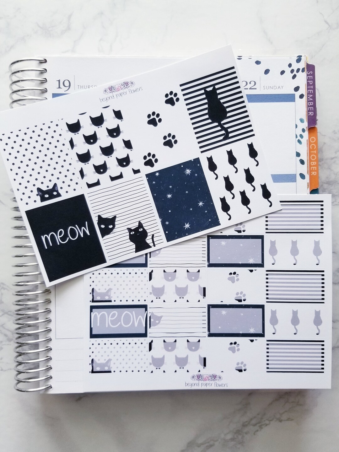 Black Cat Meow Full and Half Boxes - Etsy