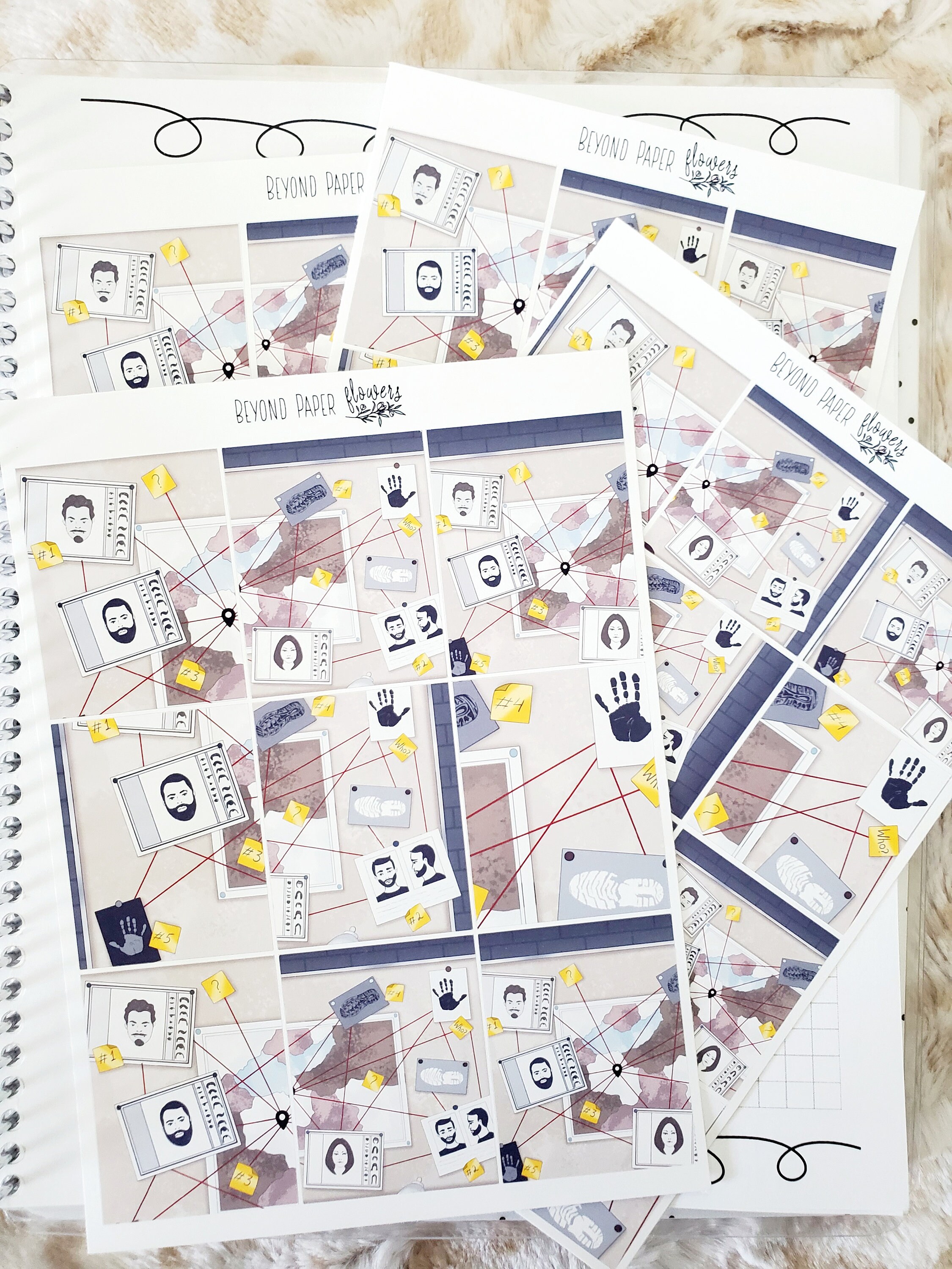 True Crime Investigation Board Full Box Stickers - Etsy