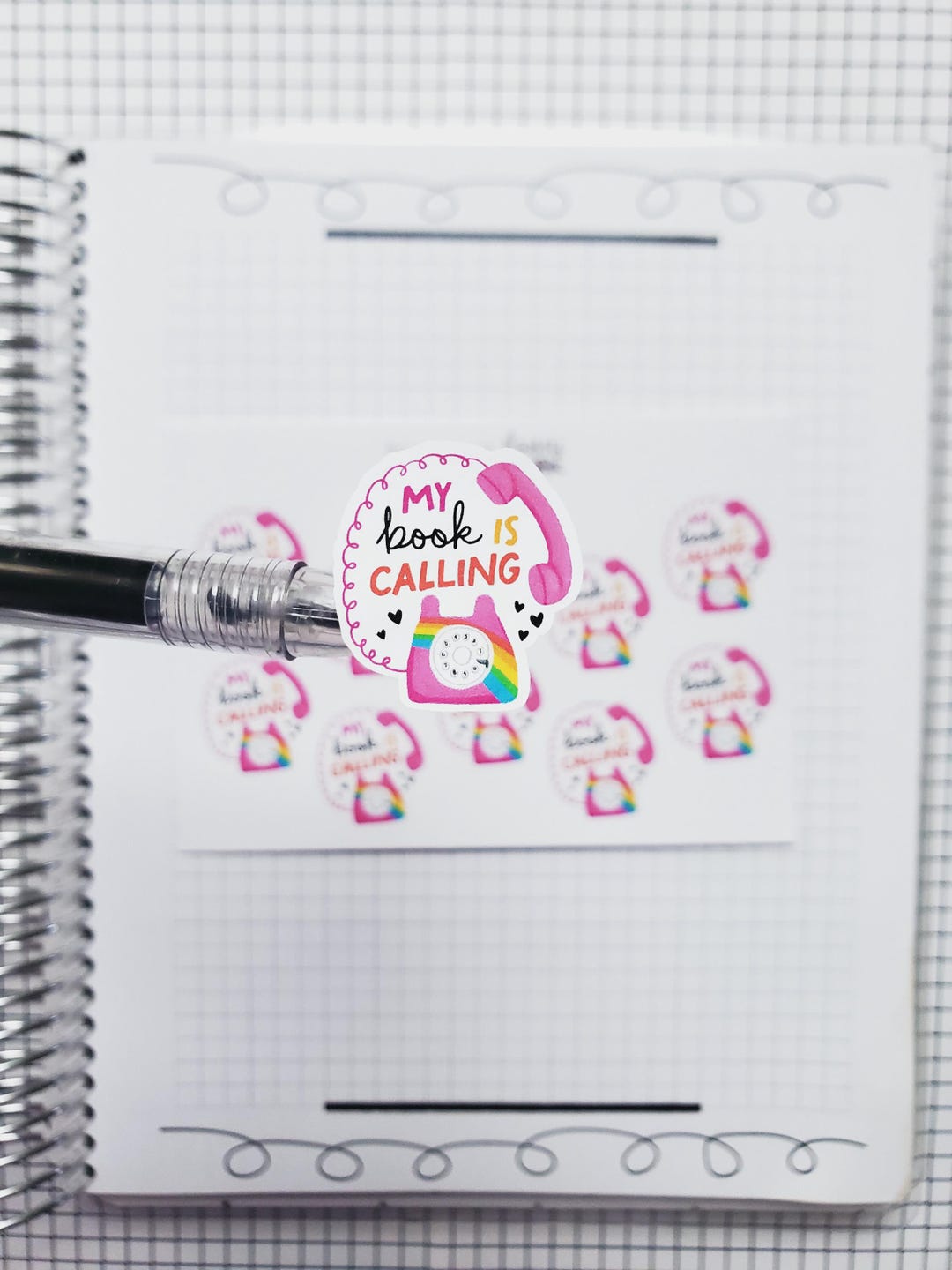 My Book is Calling Deco Stickers - Etsy
