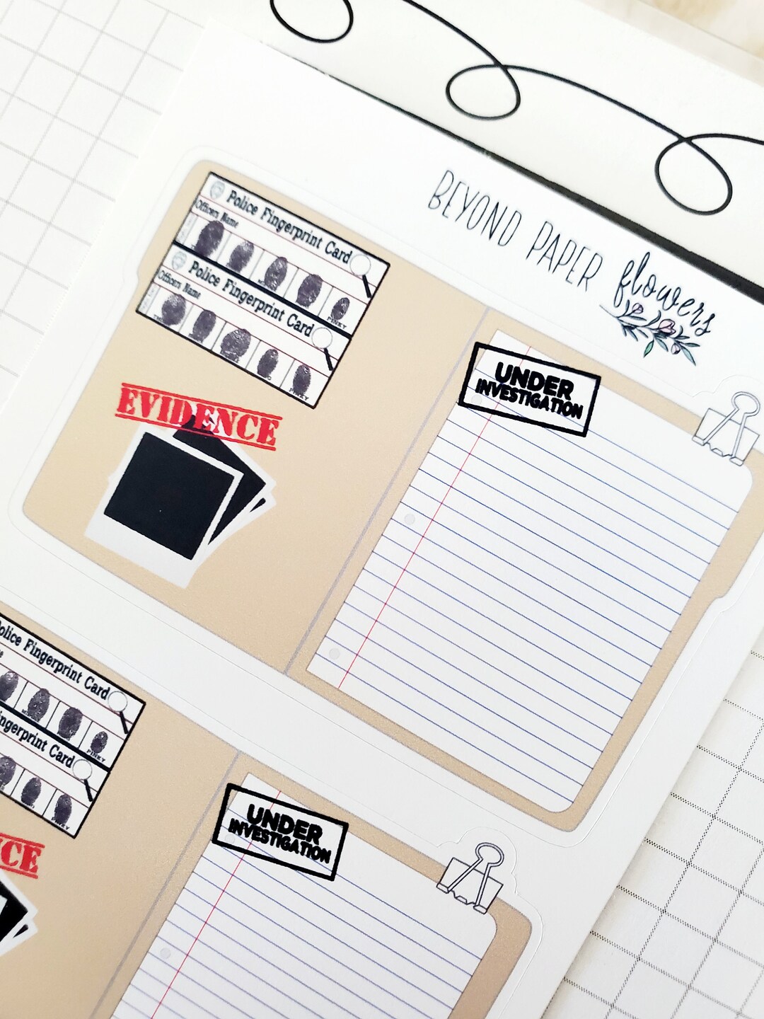 Large Open TC File Folder Deco Sticker Sheet - Etsy