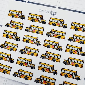 School Bus Stickers - Etsy