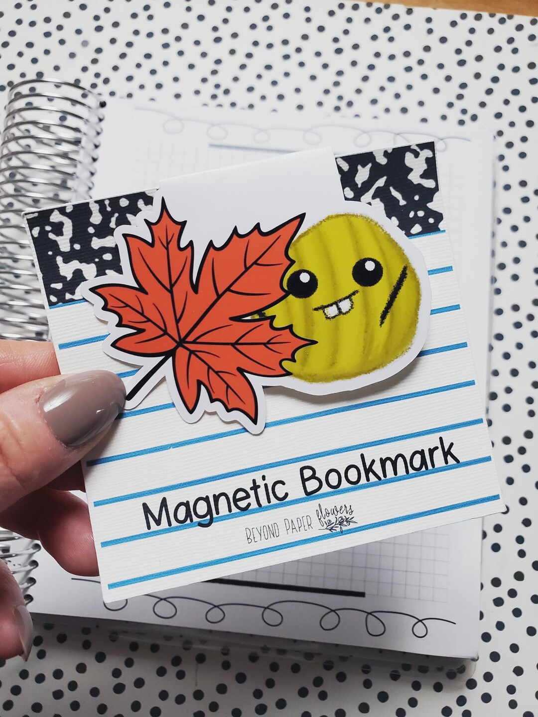 Pickle and Leaf (boy) Magnetic Bookmark - Etsy