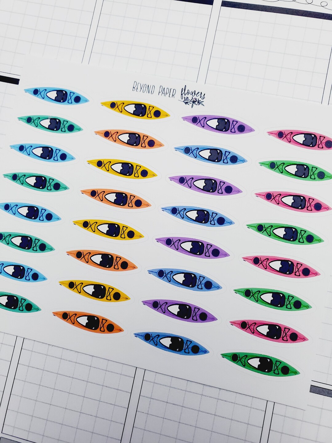 Small Kayak Stickers - Etsy
