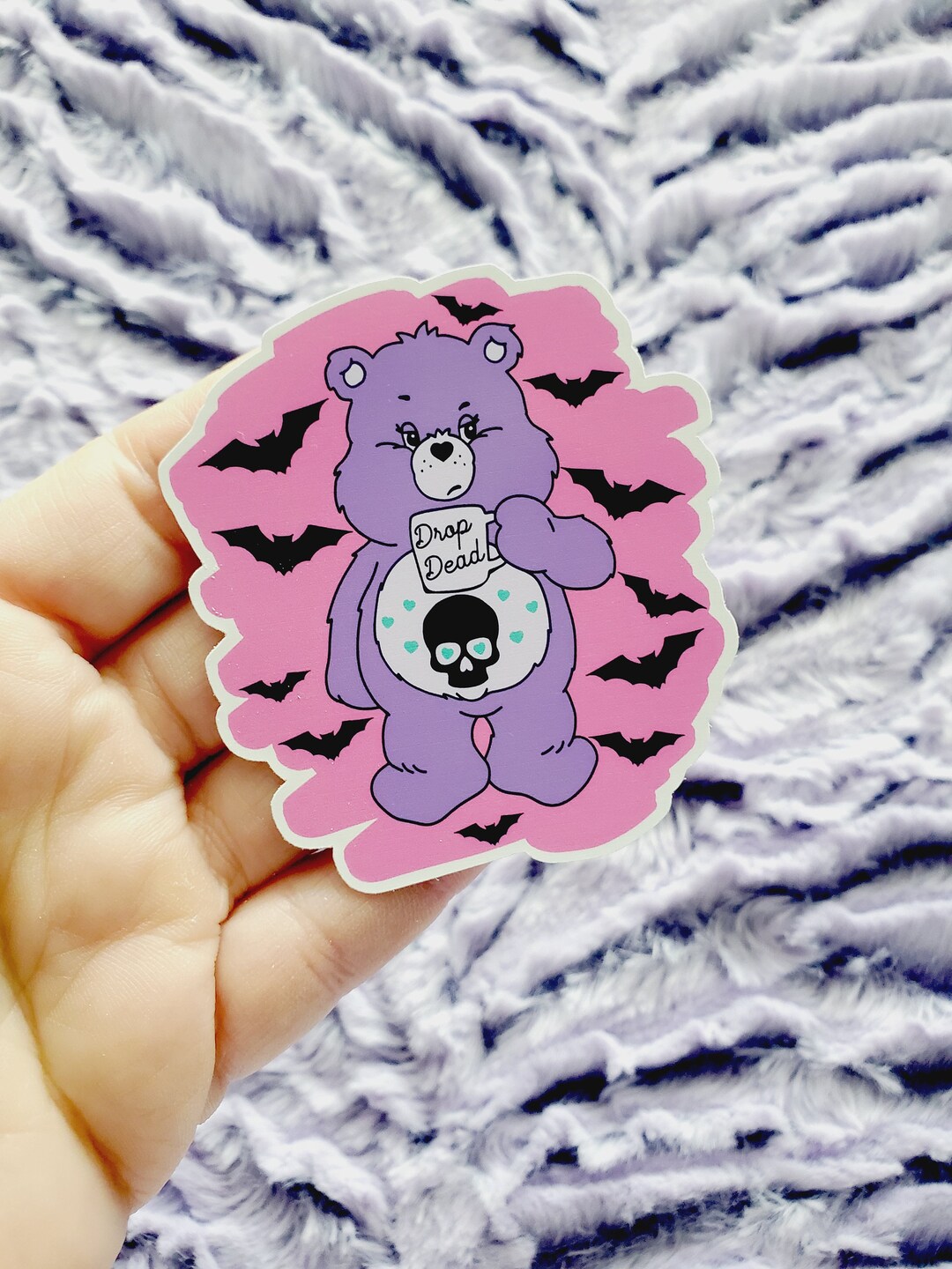 Drop Dead Bear Vinyl Sticker Die Cut - Etsy