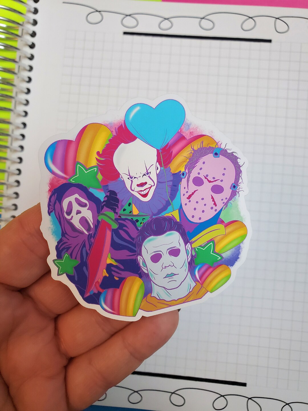 Lisa Horror Group Vinyl Sticker Die Cut - Etsy