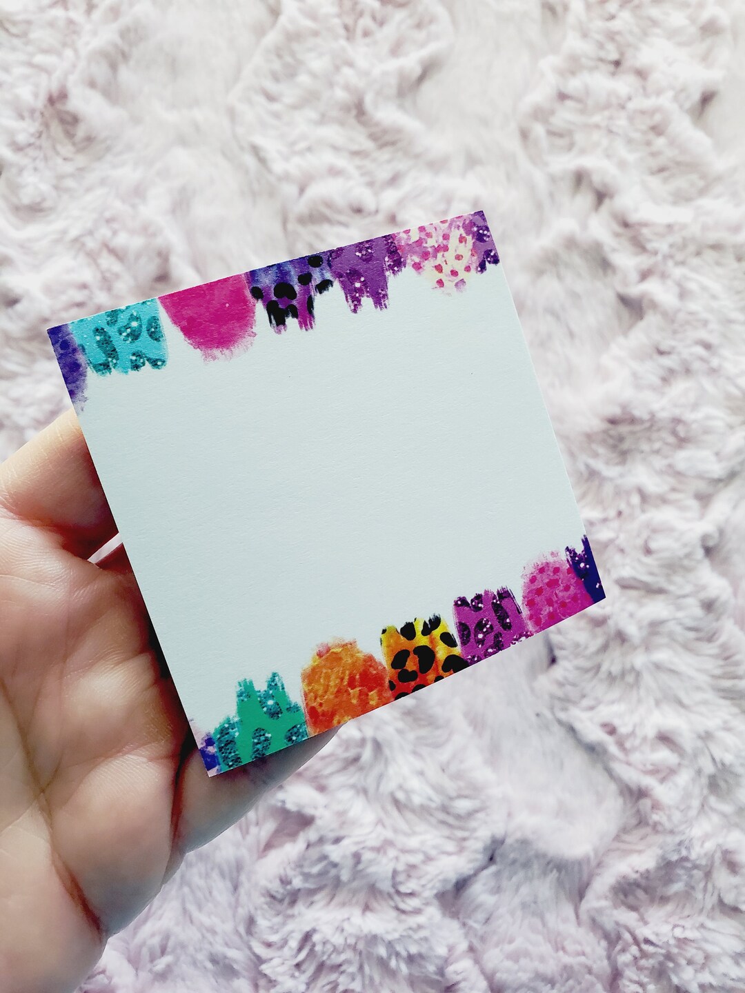 Leopard Brushstroke Sticky Notes - Etsy