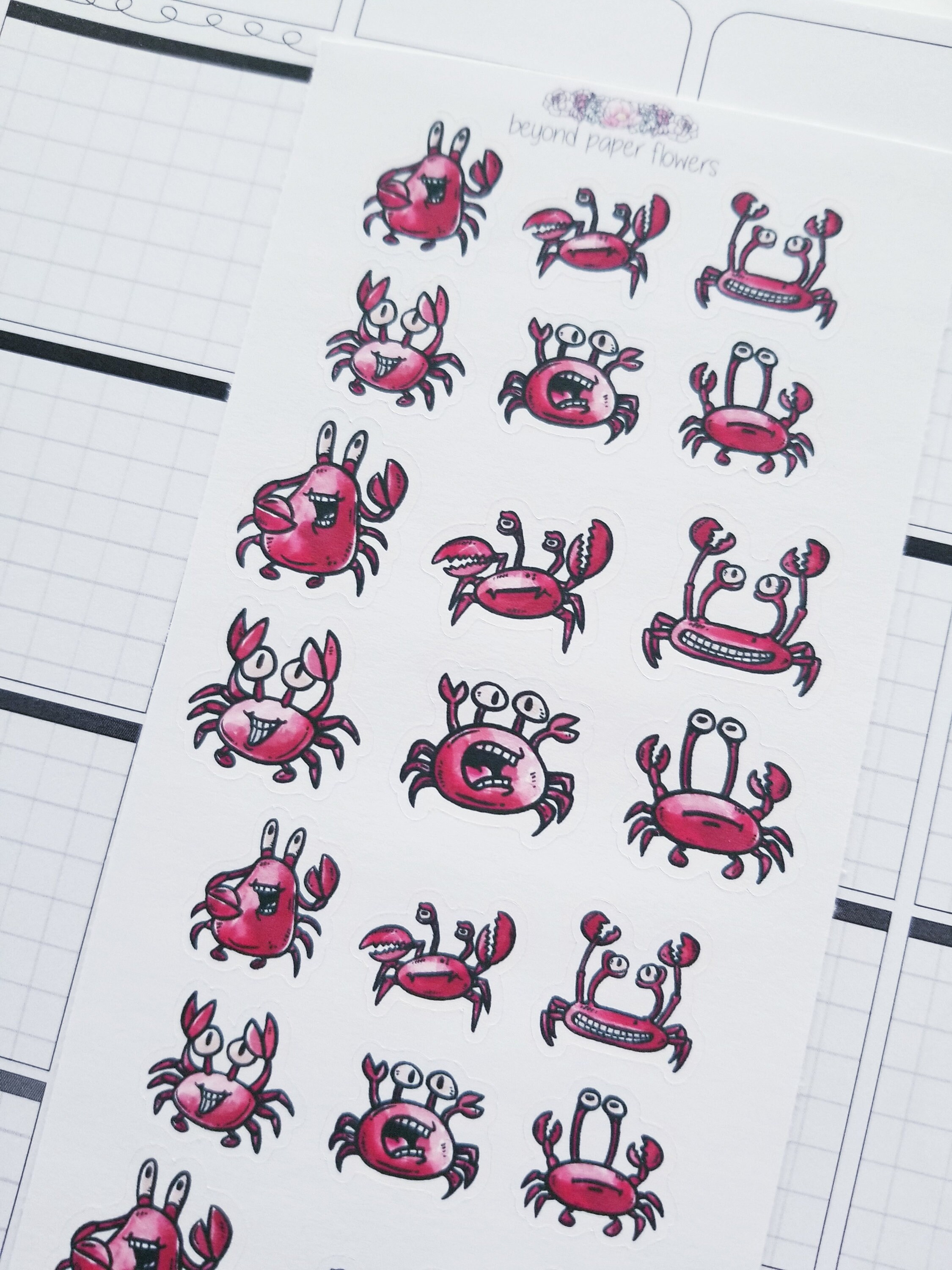 Pinchy Pinch Deco Sticker Sheet | Etsy